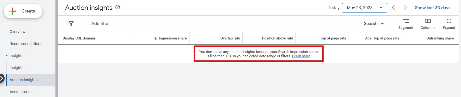 Google Ads “Auction Insights” report: why it is important and how to use it