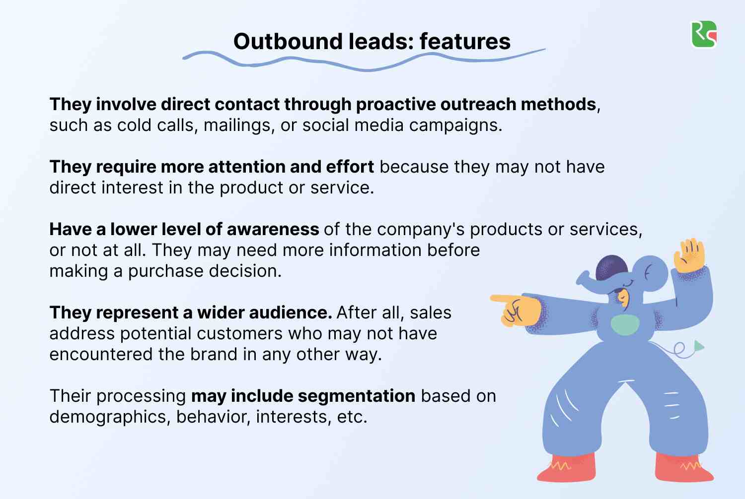 Outbound leads: who are they, what are their characteristics, and how to sell to them